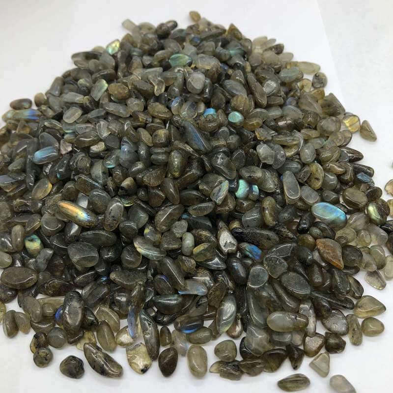 Labradorite Gravel Stone Tumbled Crystal Chips Wholesale